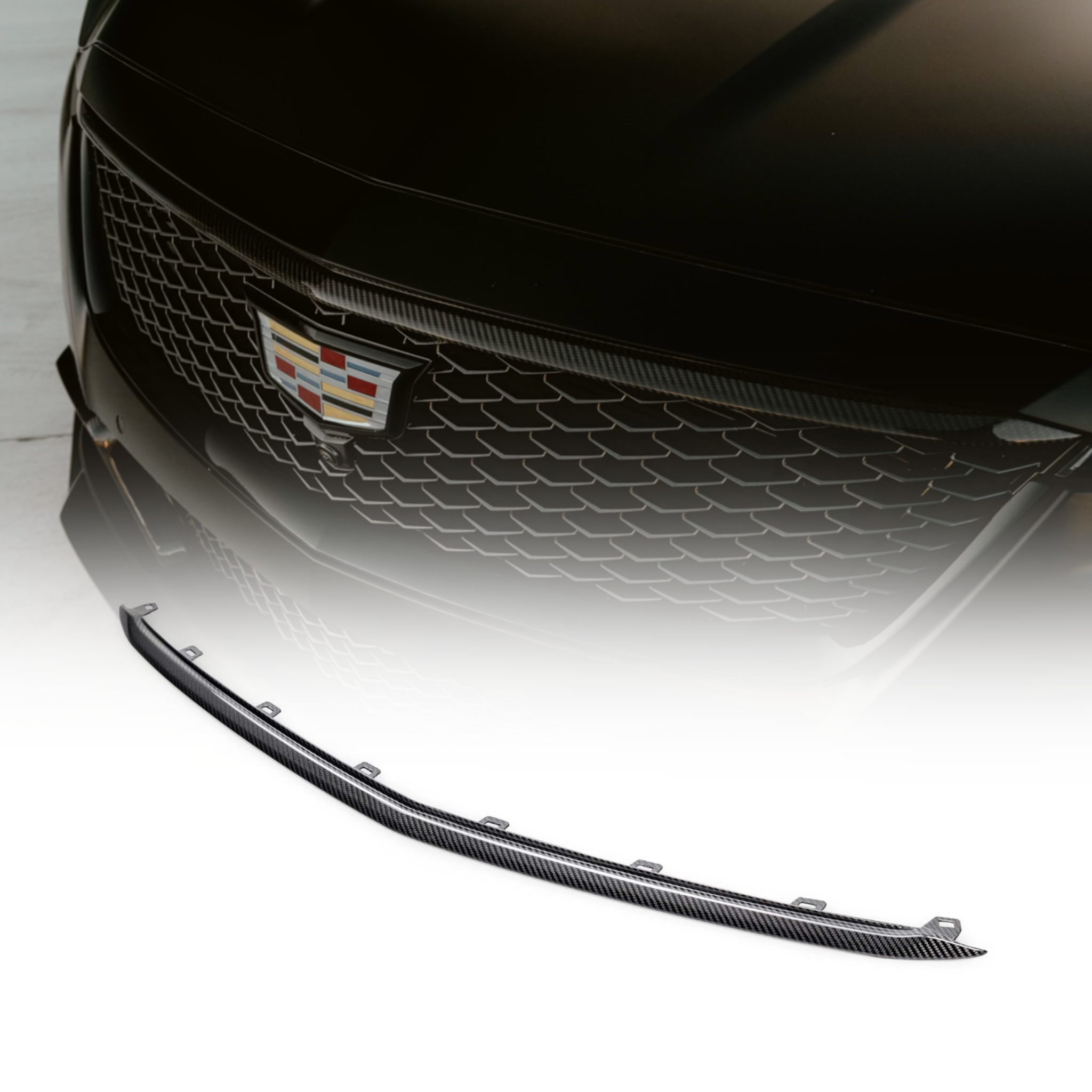 2022-2024 Cadillac CT5-V Blackwing Carbon Fiber Upper Grille Trim Replacement | Enhance Front ...